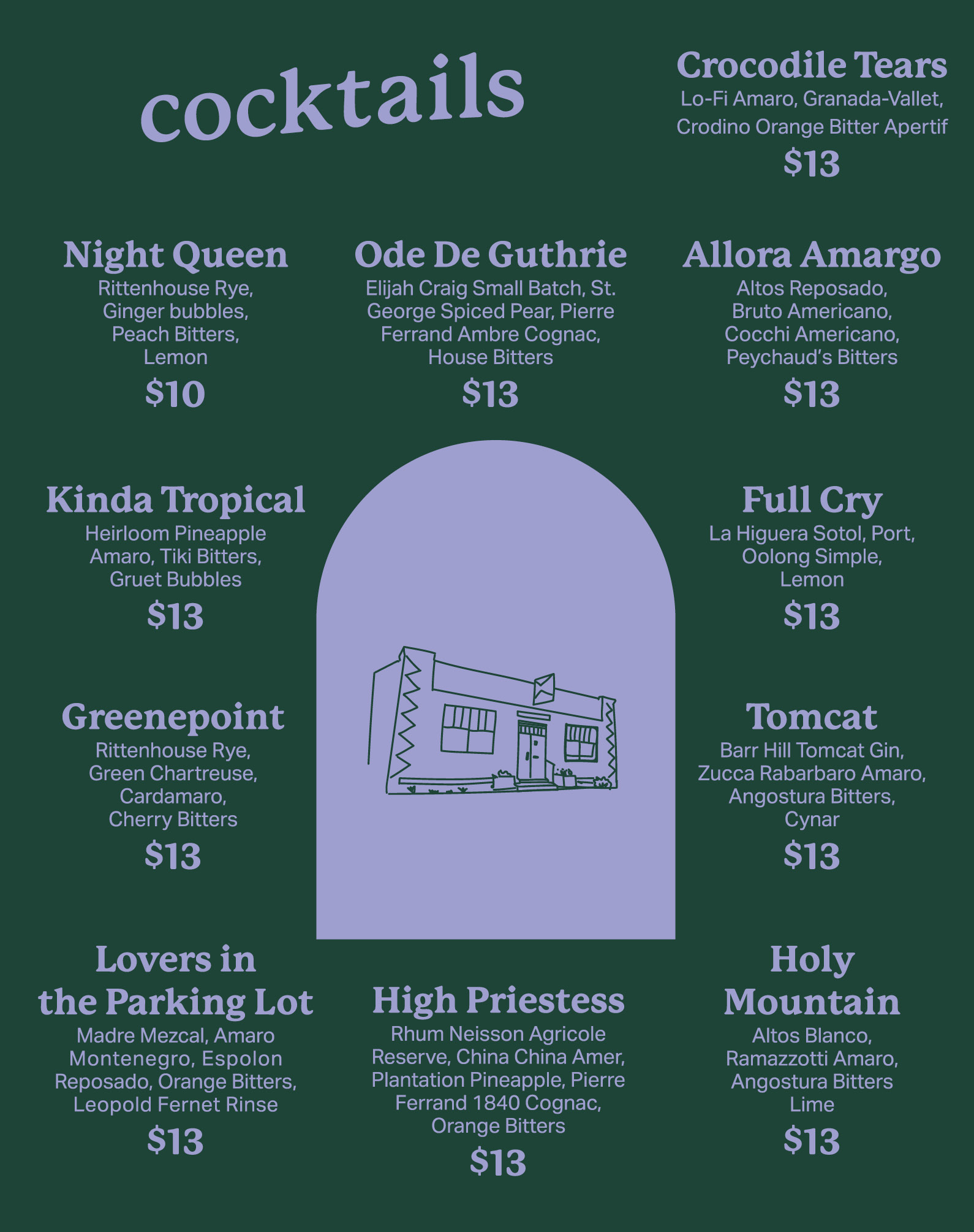 Menu – Fort Greene